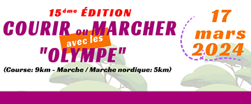 15ème édition COURIR ou MARCHER avec les "OLYMPE - SILR